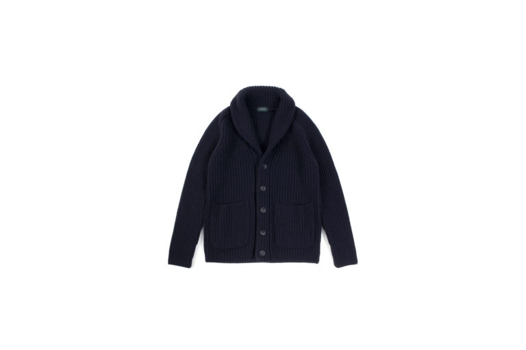 ZANONE (ザノーネ) Shawl Collar Cardigan (ショールカラー カーディガン) FISHERMAN’S RIB ...
