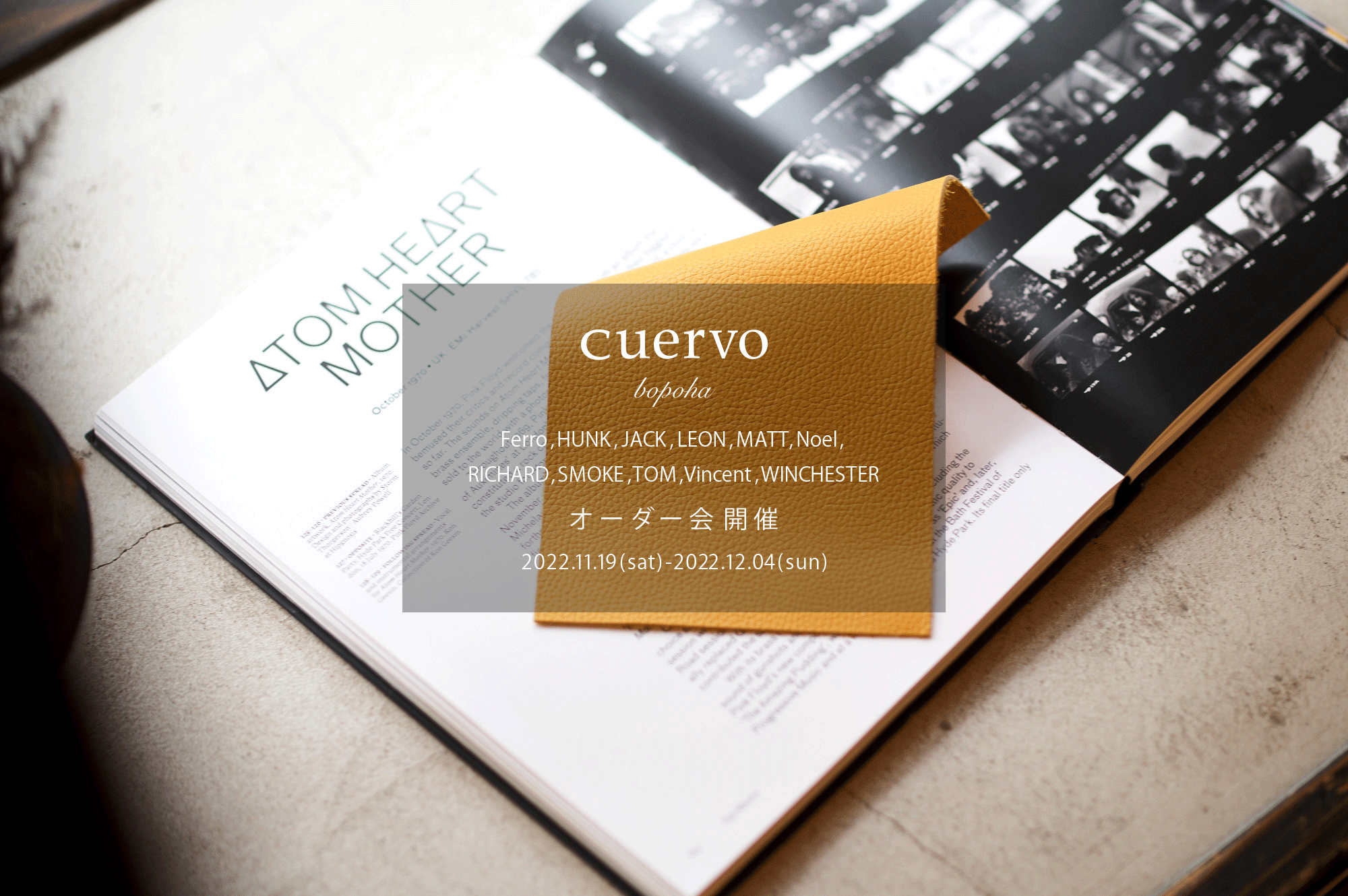 cuervo bopoha “JACK” CALF SKIN “YELLOW” 2023【Special Model】【cuervo ...