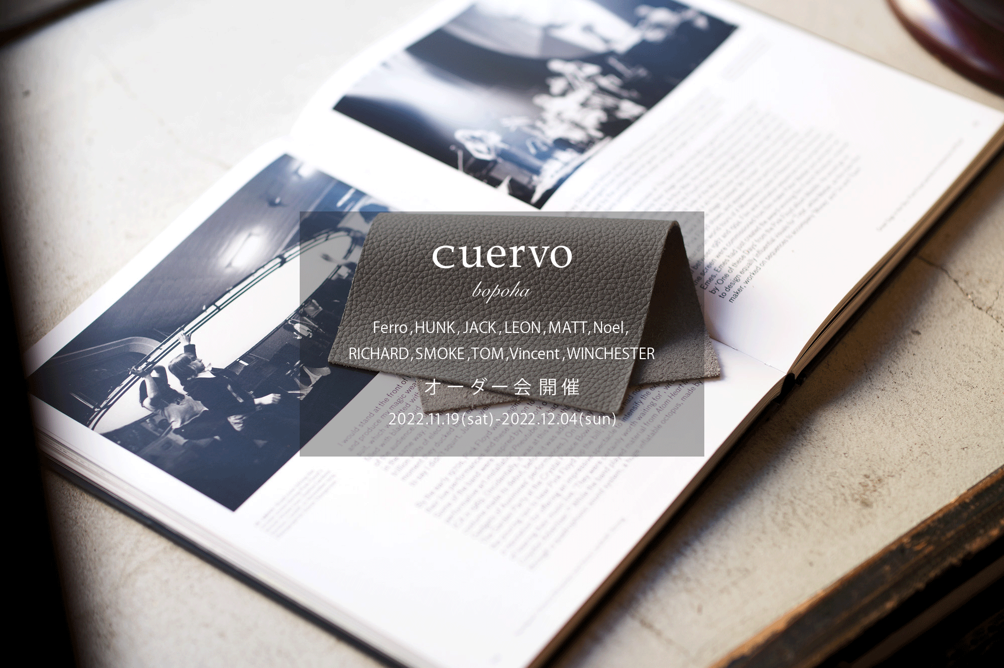 cuervo bopoha “TOM” CALF SKIN “GRAY” 2023【Special Model】【cuervo bopoha ...